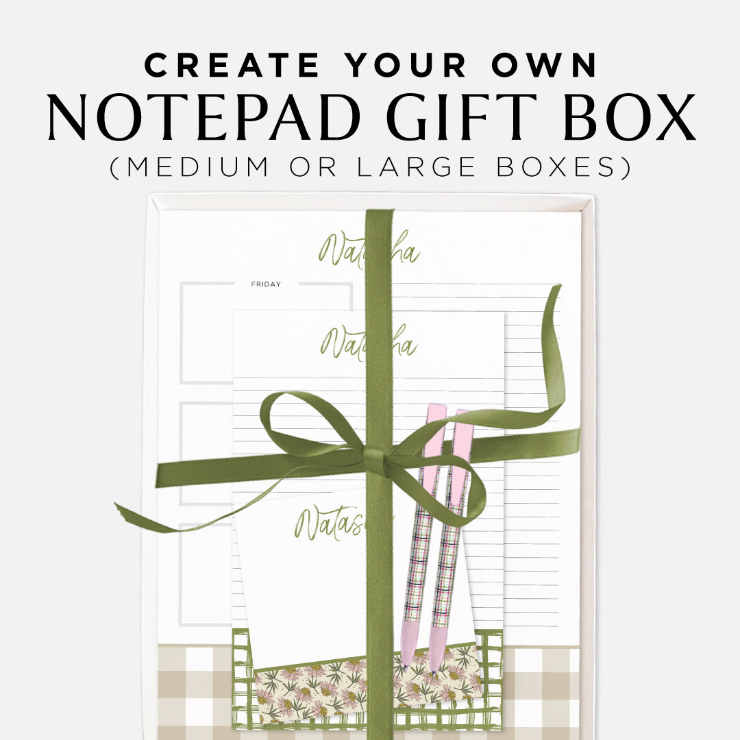 Create Your Own Notepad Gift Box – Patterned Goods